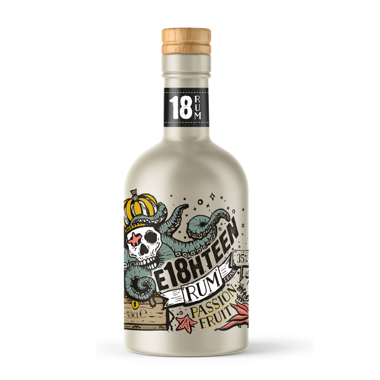 E18hteen Passion Fruit Rum Drink 50cl E18hteen Gin E18hteen Passion Fruit Rum Drink 50cl E18hteen Gin